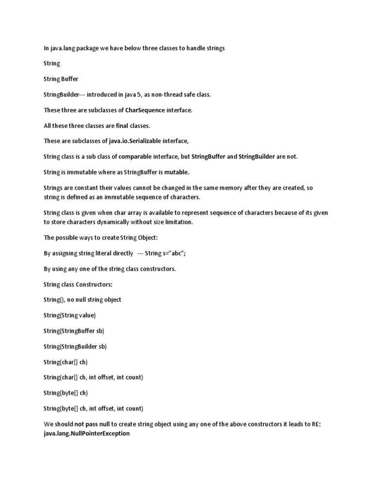 Strings Download Free Pdf String Computer Science Constructor Object Oriented Programming