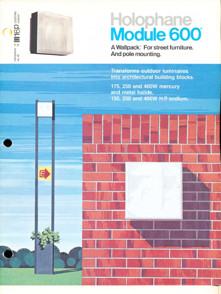 Holophane Module 600 Series Brochure 12-74 | PDF | Lighting | Prism