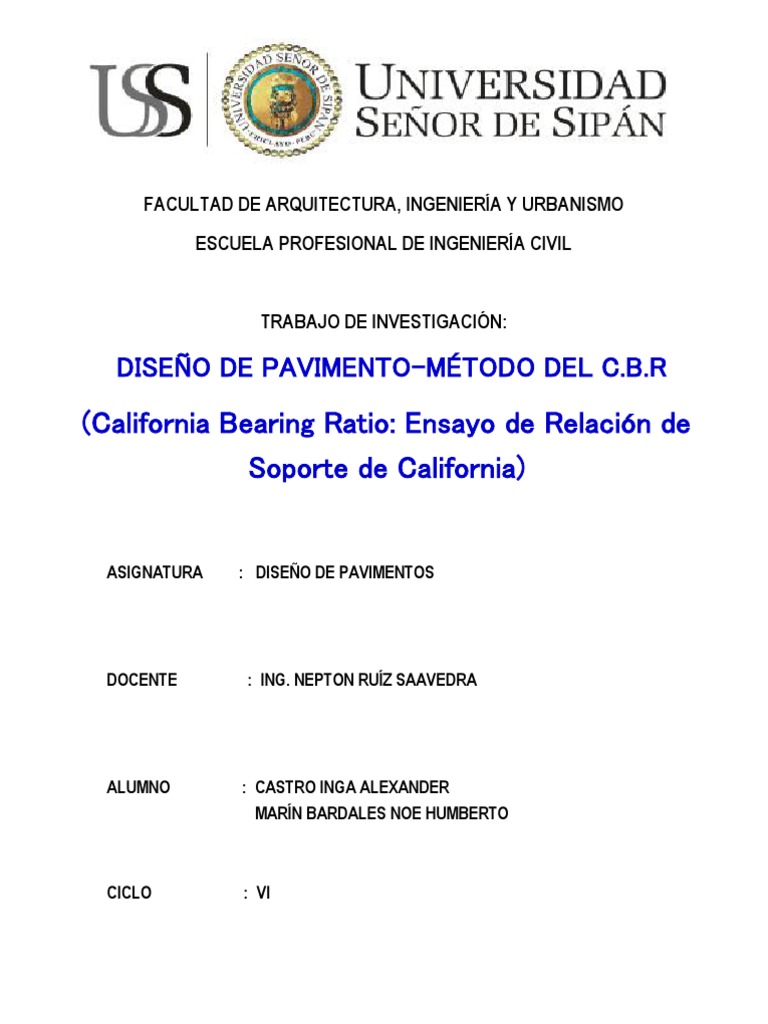 Metodo Del CBR | PDF | Densidad | Naturaleza