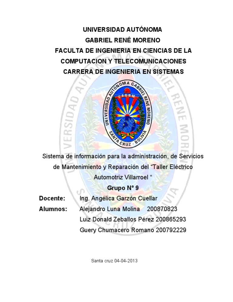 Caratula Uagrm | PDF