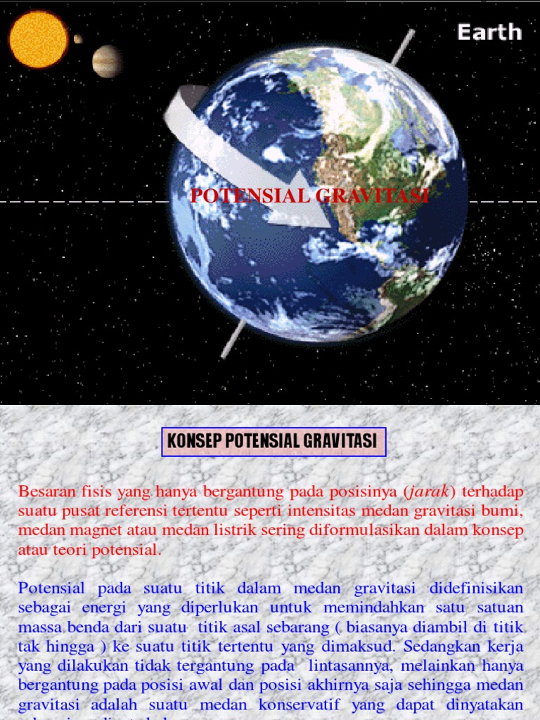 Potensial Gravitasi Bumi