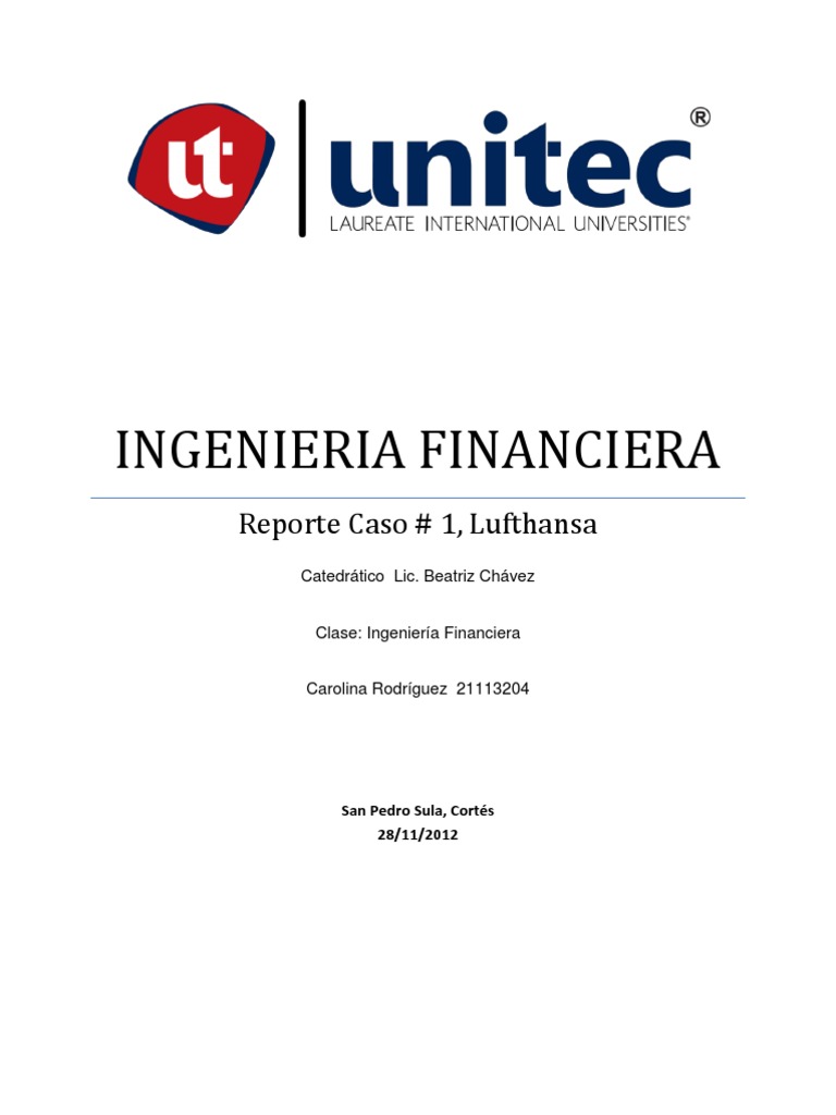 Análisis del Caso Lufthansa: Decisiones Financieras | PDF | Opción ...