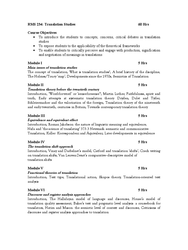 Translation Studies | PDF | Translations | Truth