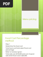 Menu Engineering | PDF | Menu | Lunch