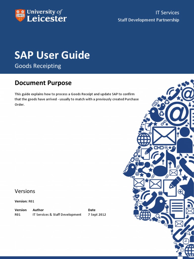 SAP USER GUIDE | Receipt | Inventory