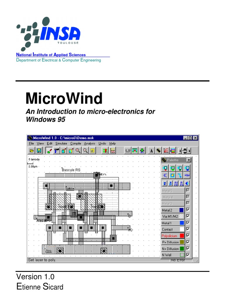 Microwind User Manual v1 | PDF | Mosfet | Cmos