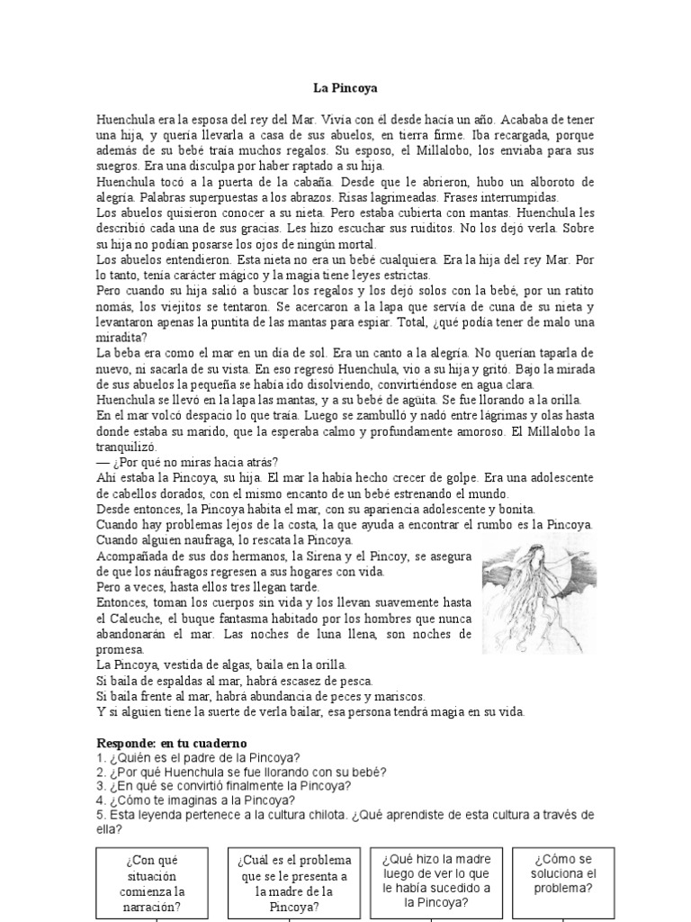 Leyendas Con Actividades 5° Básico