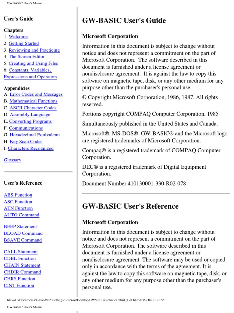 GW Basic Guide PDF | PDF | Command Line Interface | Computer Program