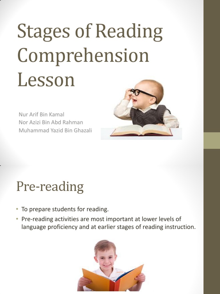 Stages of Reading Comprehension Lesson | PDF | Reading (Process ...