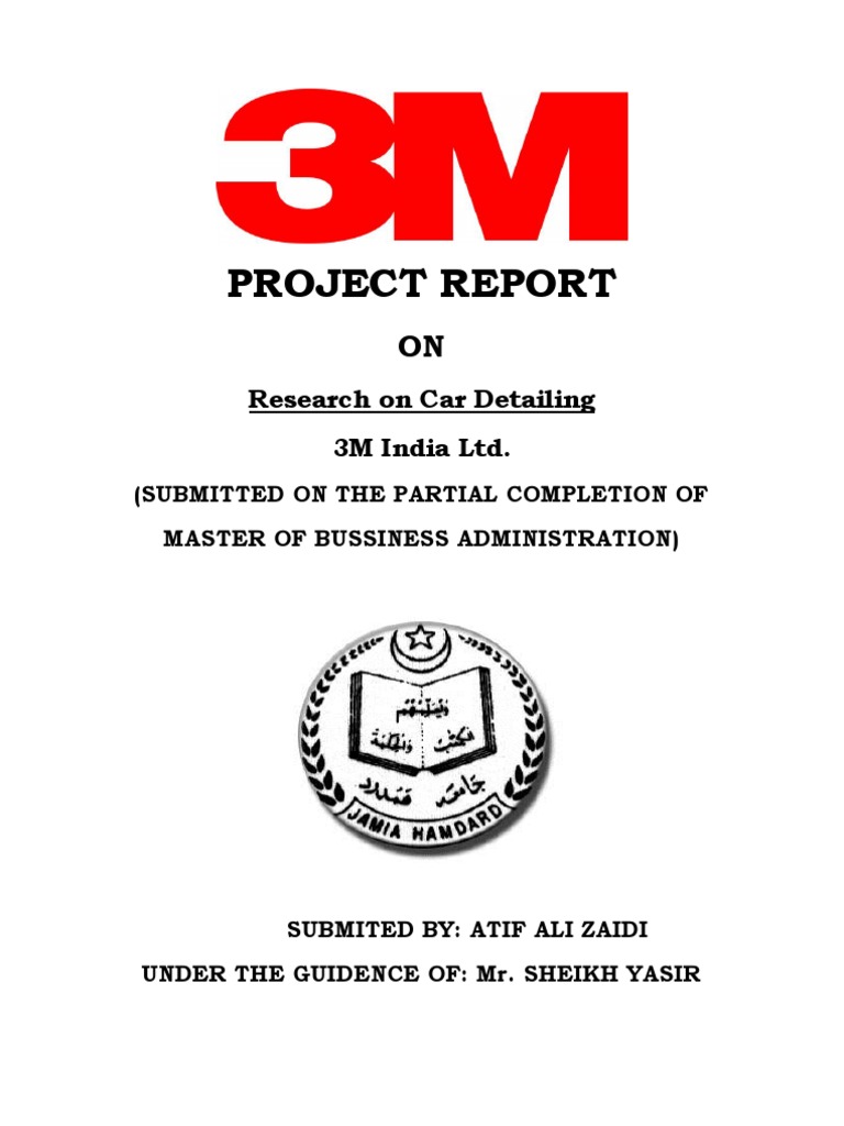 3 M Project Report | PDF | Fibers | Paint