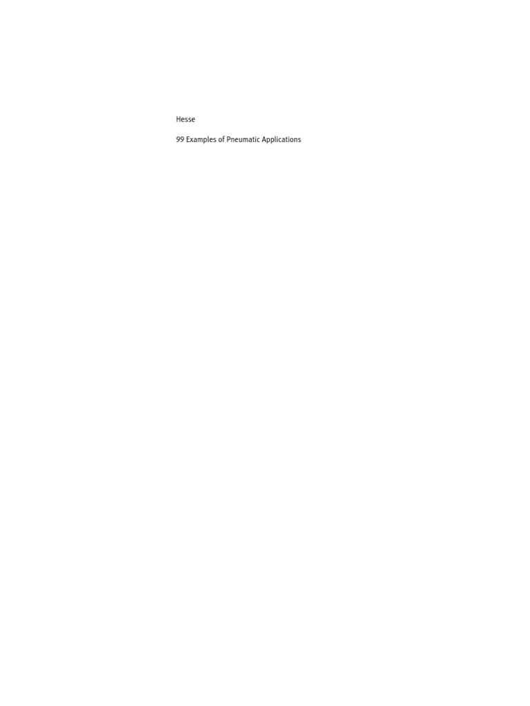 99 Examples of Pneumatic Applications | PDF | Automation | Machines