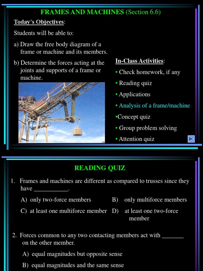Frames Machines | PDF | Truss | Force