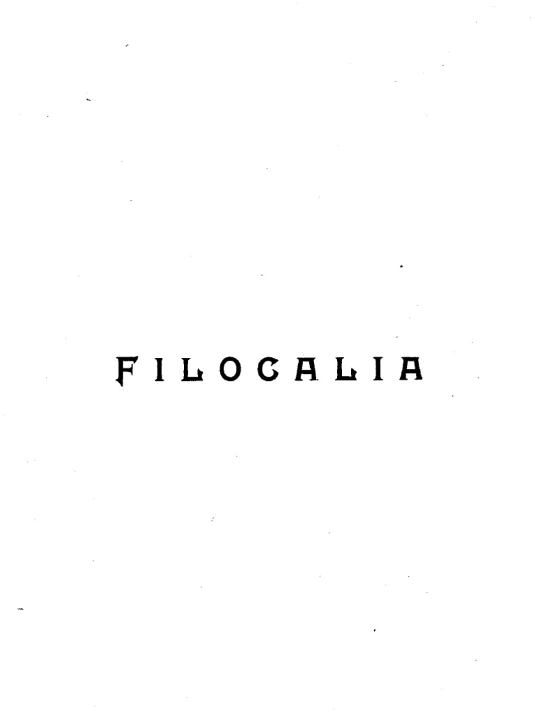 Filocalia Vol.4 | PDF