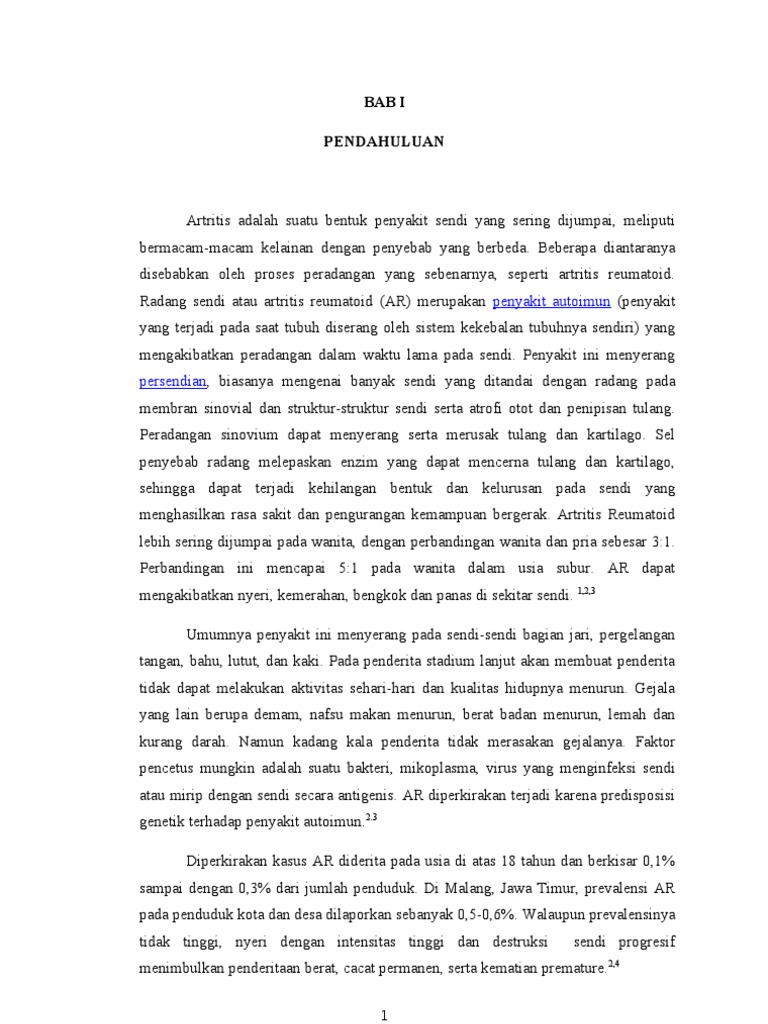 Refrat Artritis | PDF