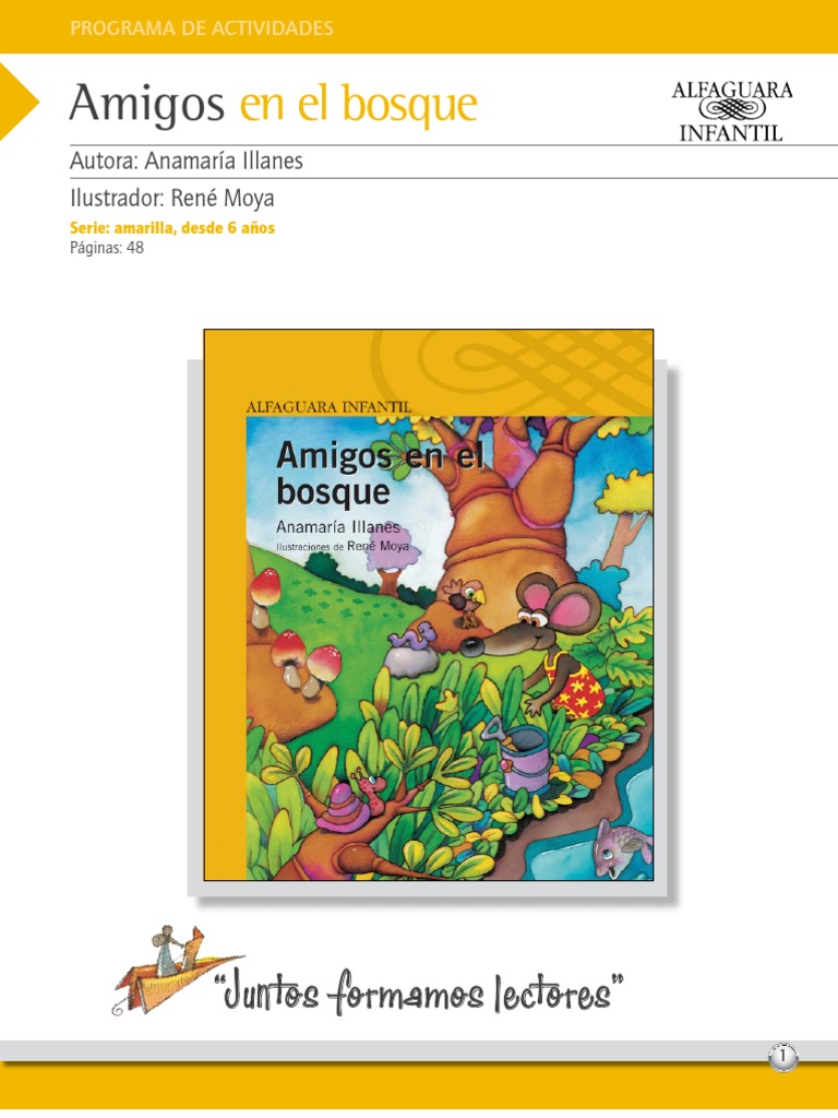 Amigos En El Bosque Pdf Lectura Proceso Aprendizaje