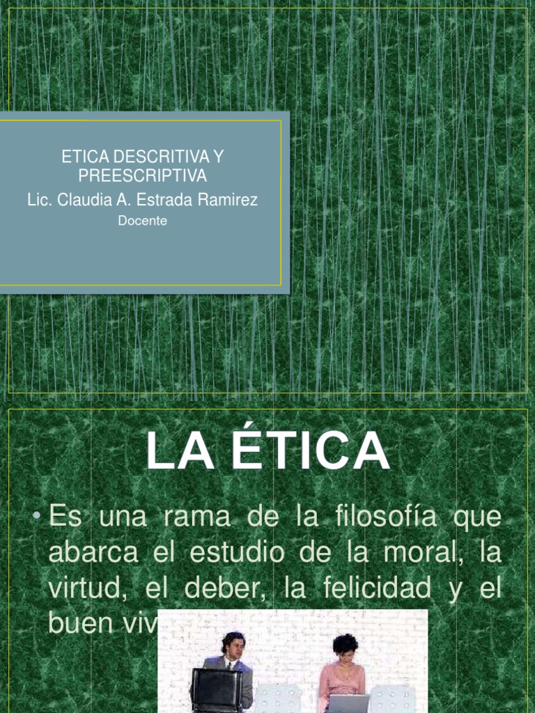 Descriptiva y Prescriptiva | PDF | Moralidad | Epistemología