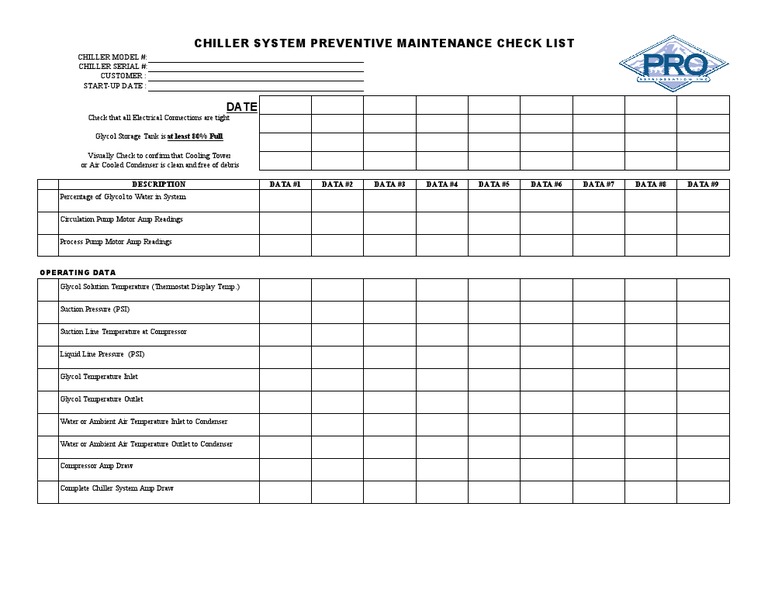 Chillers Checklist Book | PDF