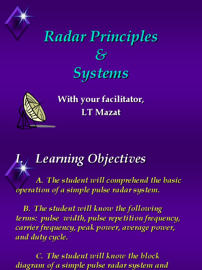 Radar Principles | PDF | Antenna (Radio) | Radar