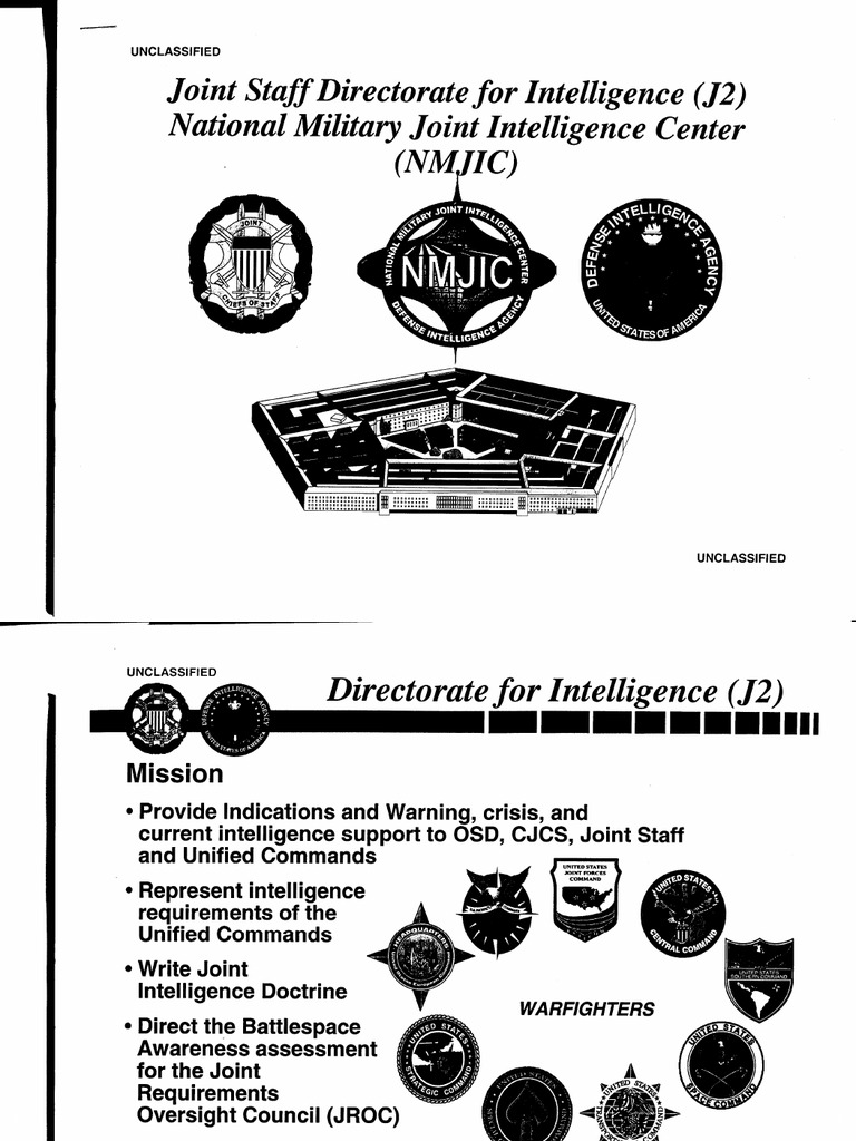 J2 Intelligence Support Overview | PDF | Defense Intelligence Agency ...