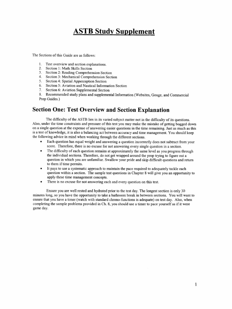 Astb Study Guide | PDF