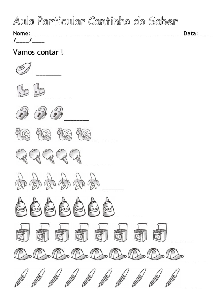 Atividade Contar Elementos | PDF