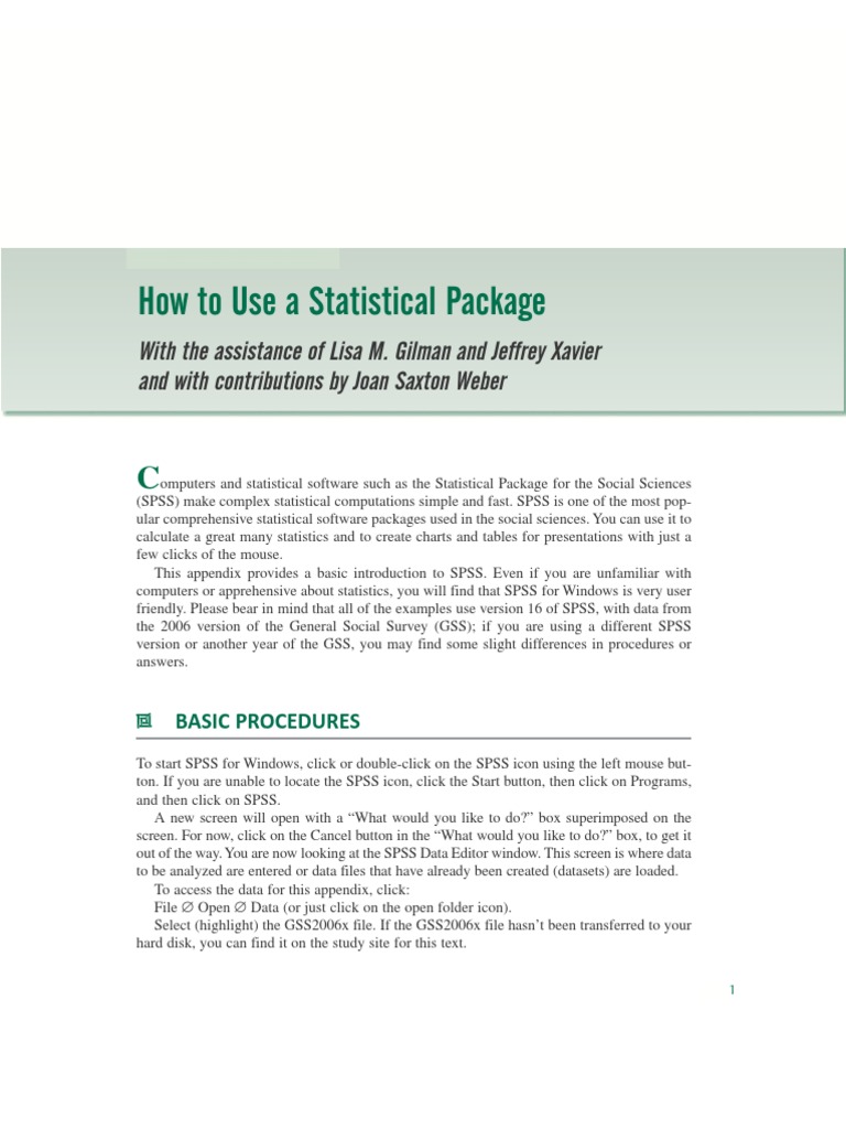 SPSS Appendix | Spss | Histogram