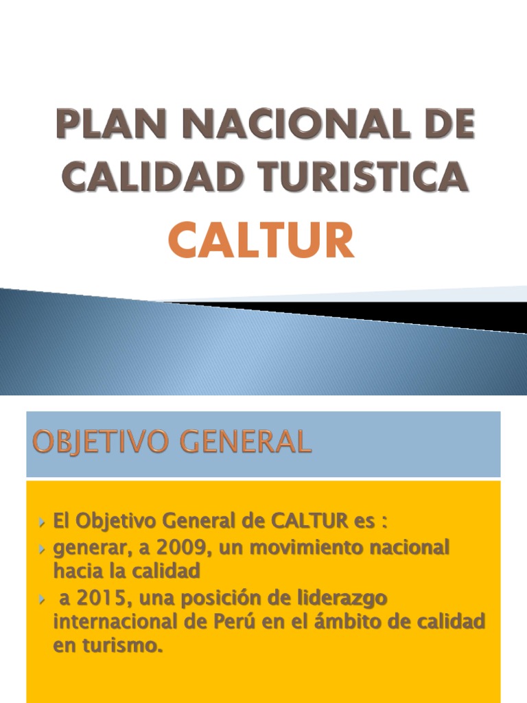 CALTUR | PDF | Producto (Negocio) | Turismo