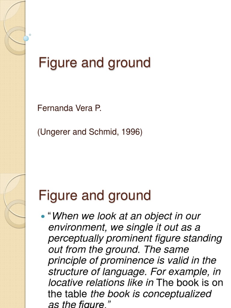Figure and Ground | PDF | Subject (Grammar) | Object (Grammar)