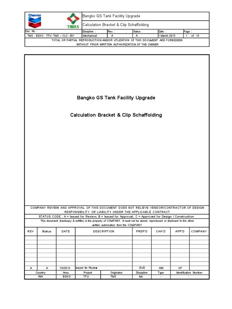 Bangko GS Bracket Calculation Report | PDF