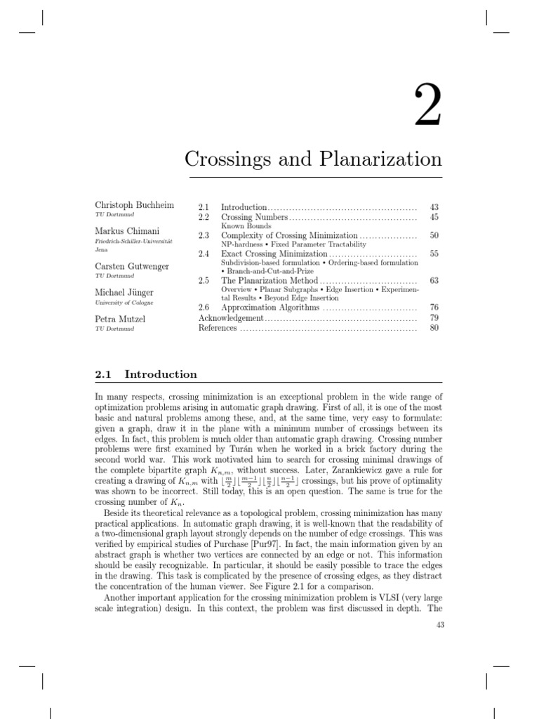 CHP 2 - Crossings | PDF | Linear Programming | Time Complexity