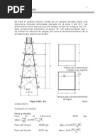 Analisis sismico de un tanque elevado