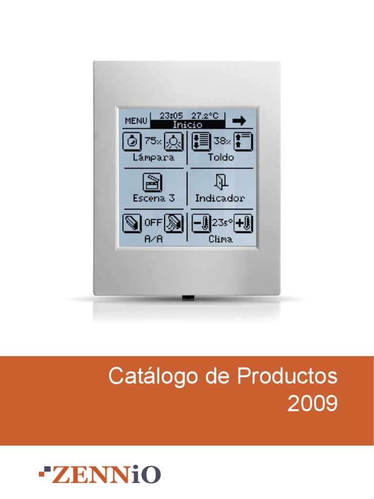 Catalogo Zennio 2009 | PDF | Ingenieria Eléctrica | Bienes manufacturados