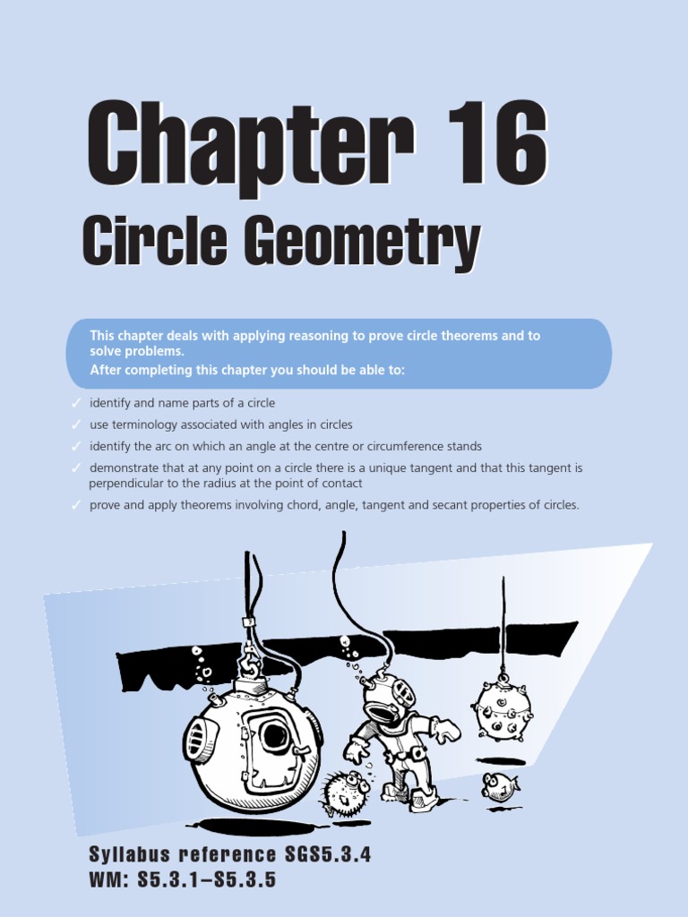 Chapter 16 - Year 9 Maths | PDF | Circle | Perpendicular