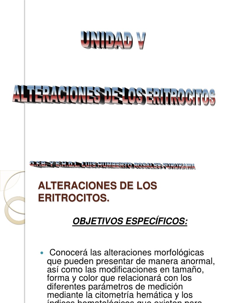 Citometría Hemática y Eritrocitos | PDF | Glóbulo rojo | Anemia