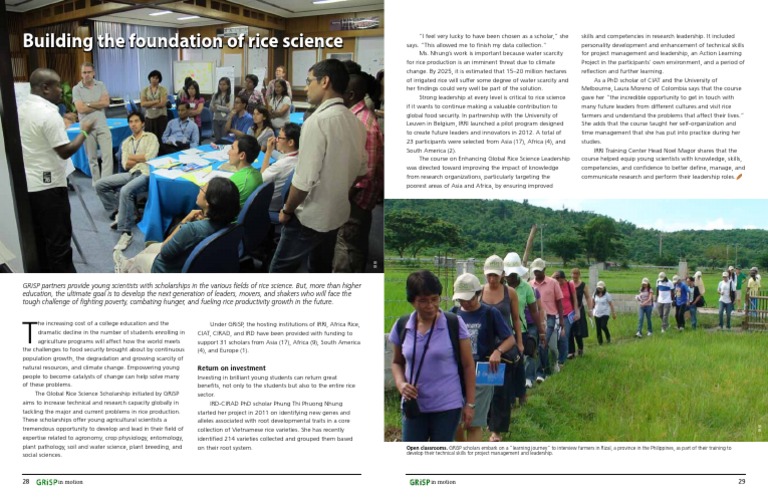 GRiSP AR 2012 - Building The Foundation of Rice Science | PDF ...