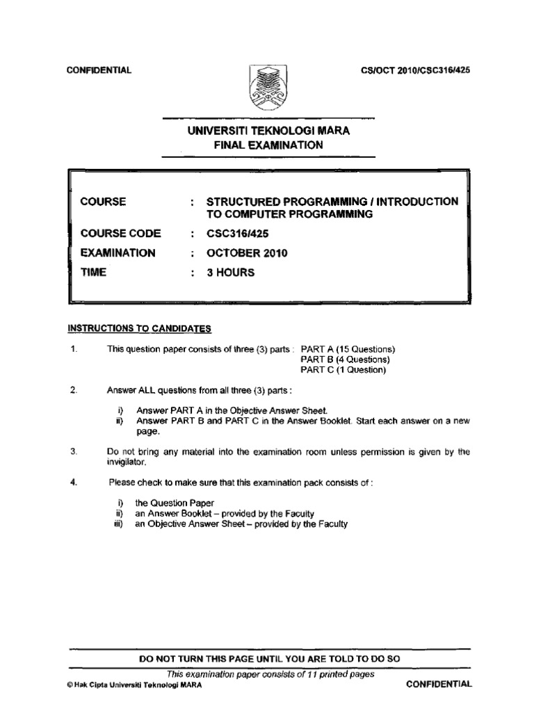 Past Year Question | PDF | Euro | C (Programming Language)