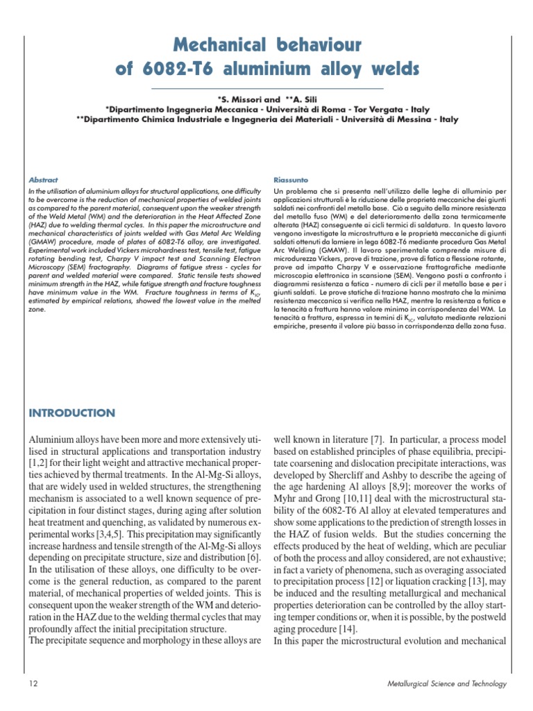 Aluminum 6082 T6 | PDF