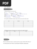 Unit 1 Oral Progress Assessment Chart: Name | PDF