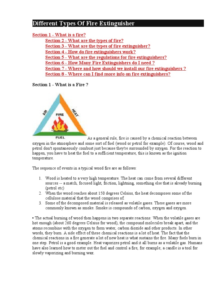 Fire Extinguisher | PDF | Combustion | Fires