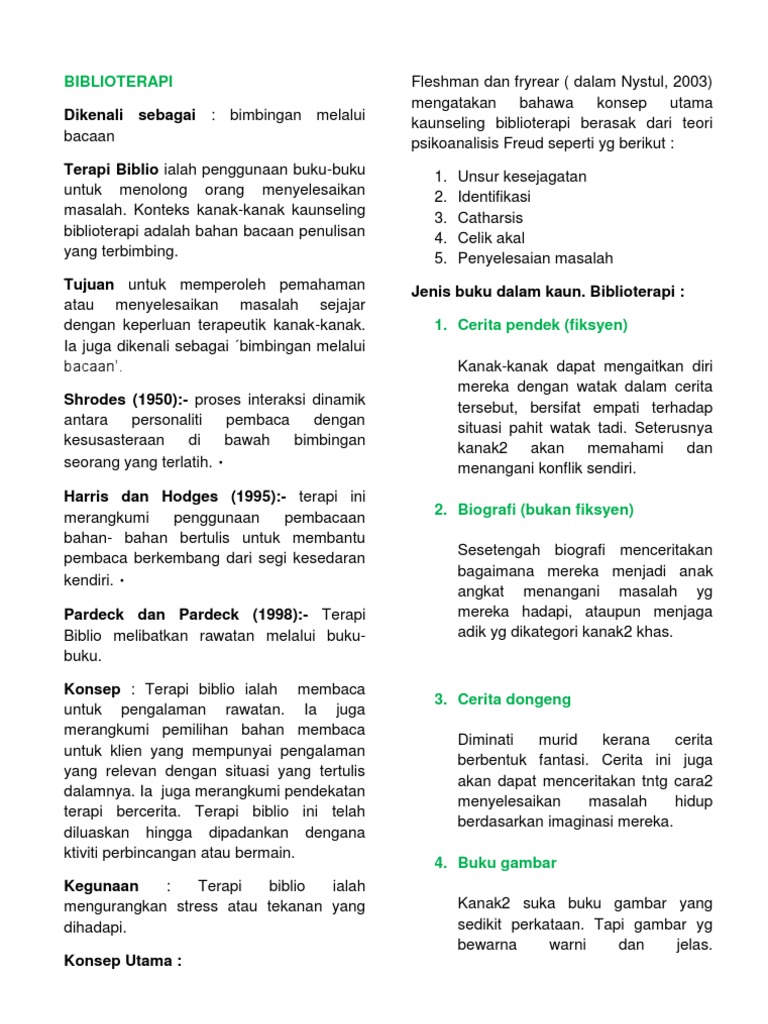 BIBLIOTERAPI | PDF