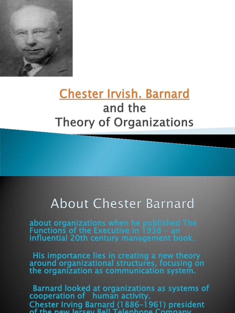 Barnard PT Edited | PDF | Communication | Psychological Concepts