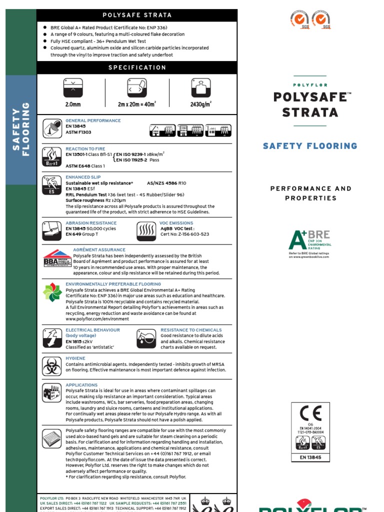 Polysafe Strata Properties | PDF | Chemistry | Building Engineering