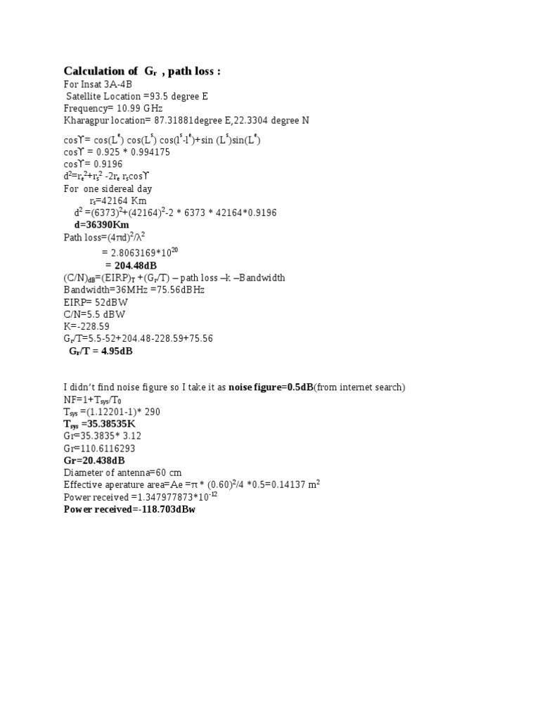 Calculation of GR | PDF