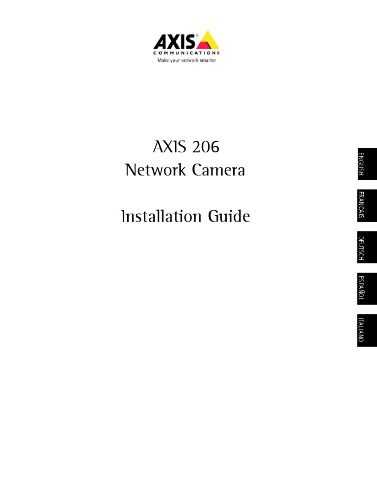 Axis 206 - Instrukcja Instalacji | PDF | Computer Network | Digital ...