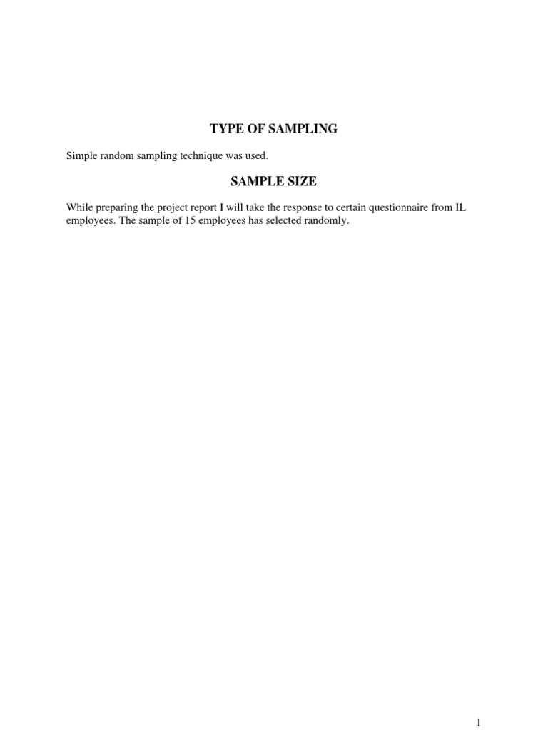 Type of Sampling | PDF