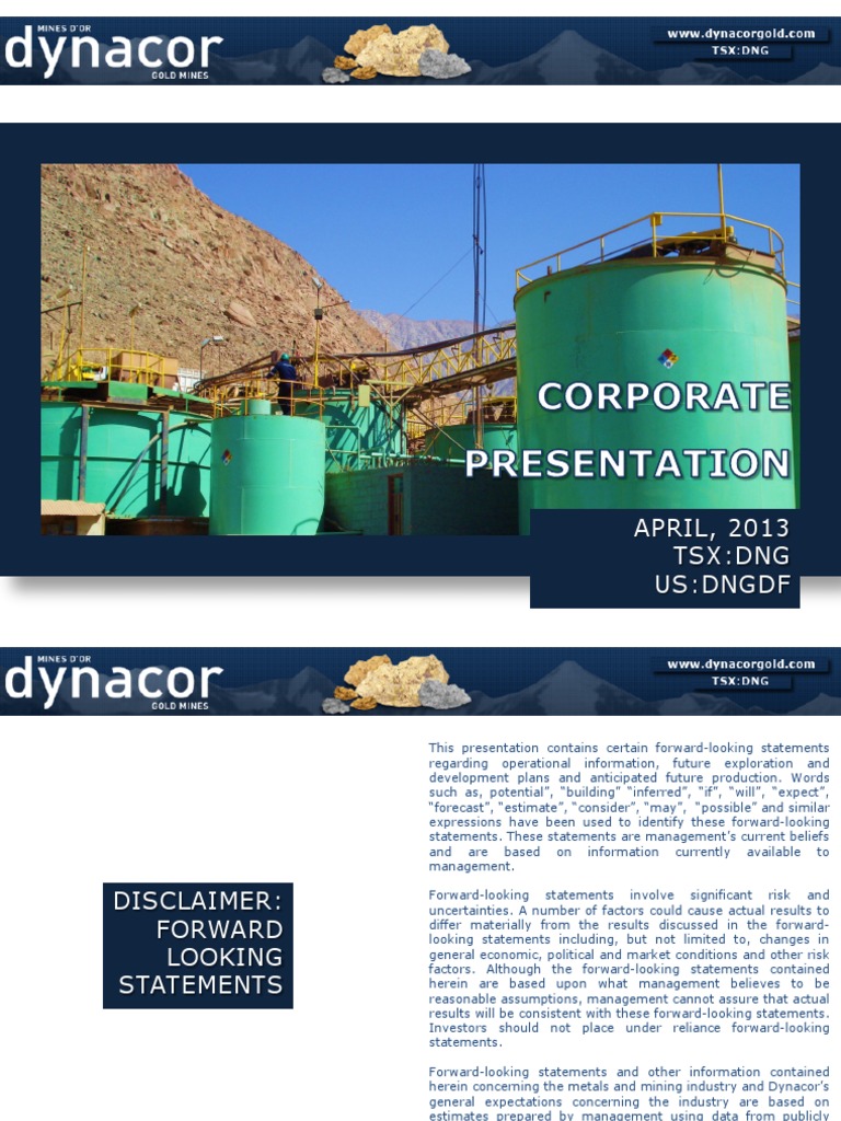 Dynacor Gold: Non-Dilutive Growth Strategy | PDF | Gold | Mining