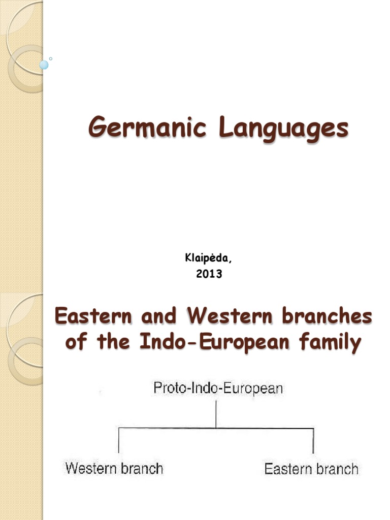Germanic Languages | PDF | Latin | English Language