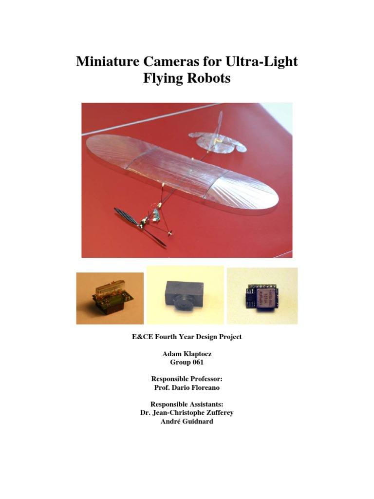 Miniature Cameras for Flying Robots | PDF