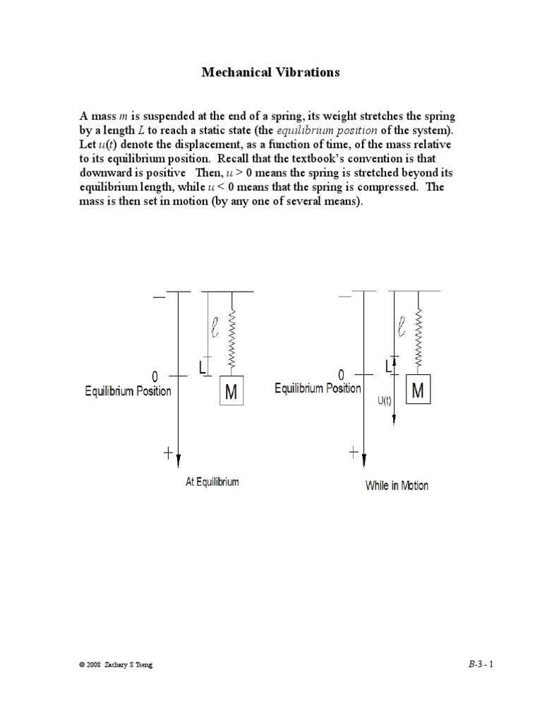 Mechanical Vibrations: © 2008 Zachary S Tseng | PDF | Teaching Methods ...