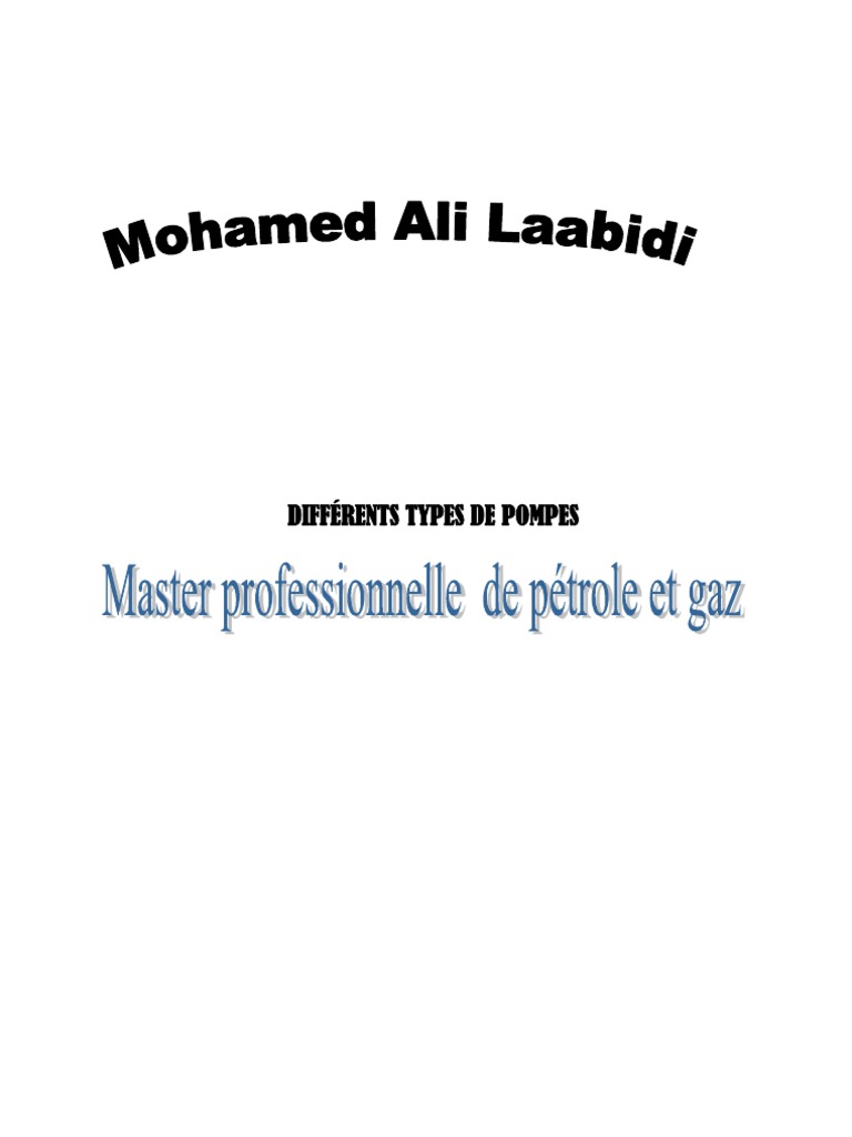 Différents Types de Pompes | PDF | Pompe | Piston